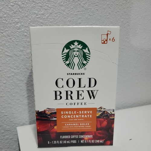 Starbucks Cold Brew Coffee Concentrate Pods (6 capsules) - Caramel ...