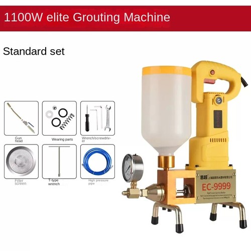 EC9999 High Pressure Waterproof Grouting Machine 1100W Injection Pump ...