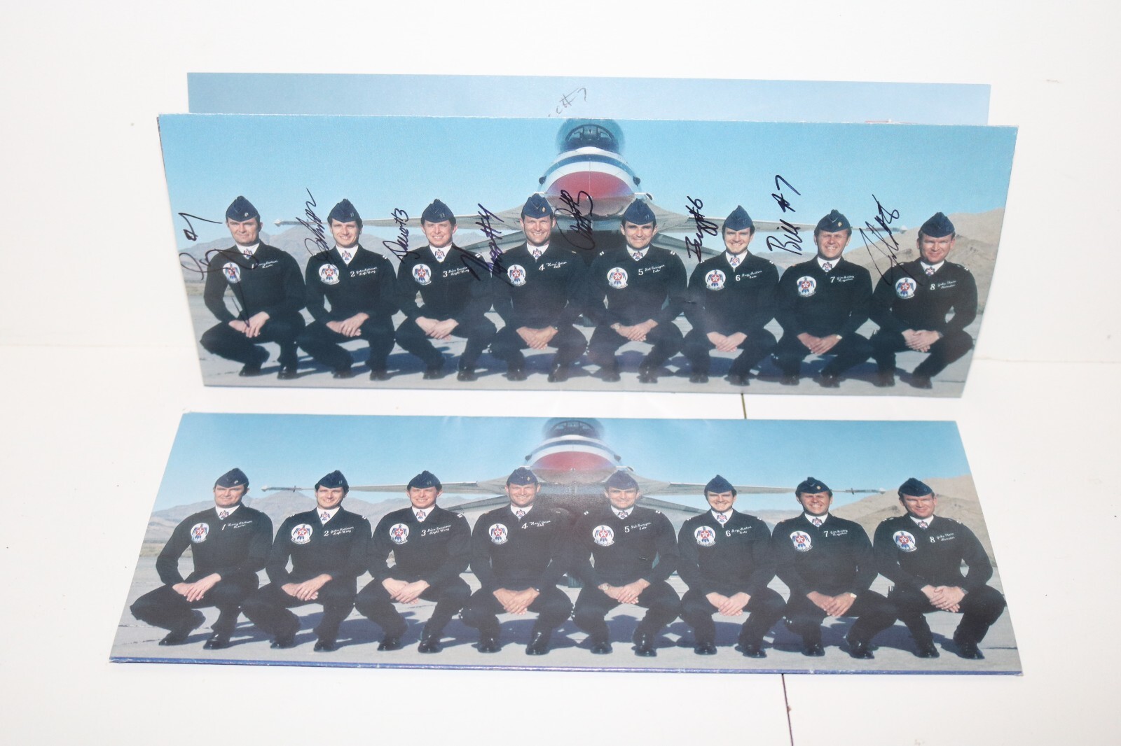 Two 1985 US Air Force THUNDERBIRDS Posters one is Hand Signed by Crew ...