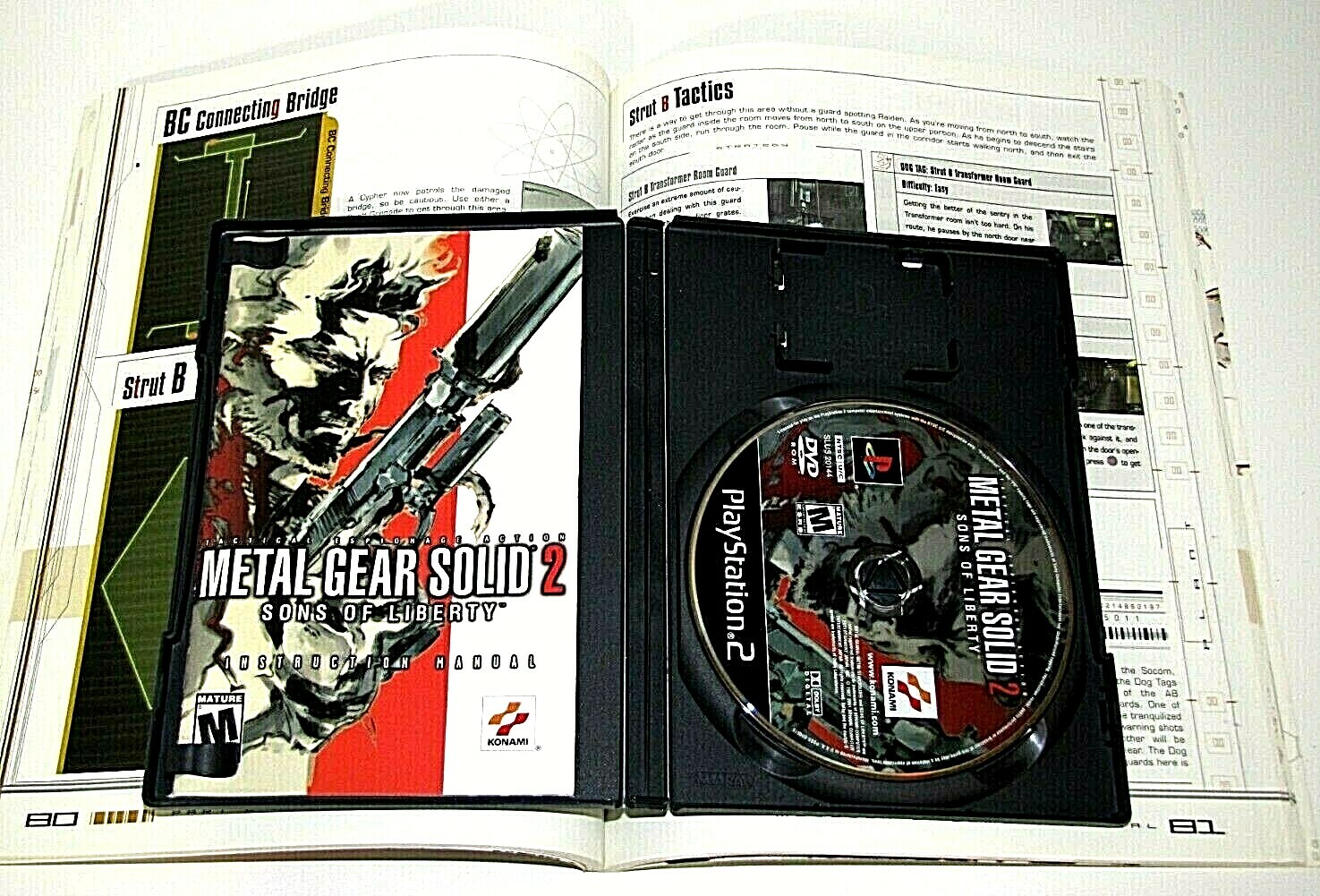 METAL GEAR SOLID 2 SONS OF LIBERTY BY KONAMI PS2 M RATING BLACK LABEL ...