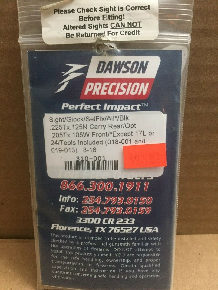 Dawson Precision Sights Various Models you choose | eBay