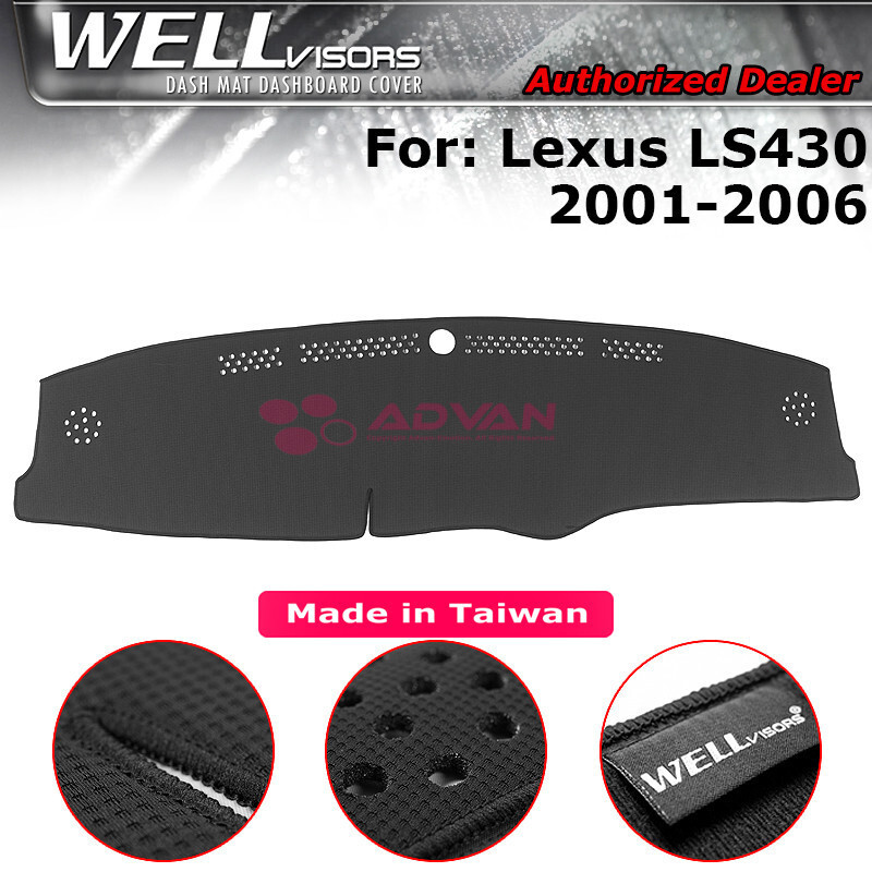 Dash Mat Dashboard Cover Black For Lexus 2001-2006 LS430 WELLvisors 3 ...