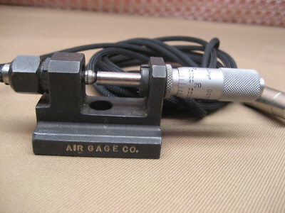 Mitutoyo Micrometer Head Range 0-.5" Air Gage Co Probe Linear D-1001 ...