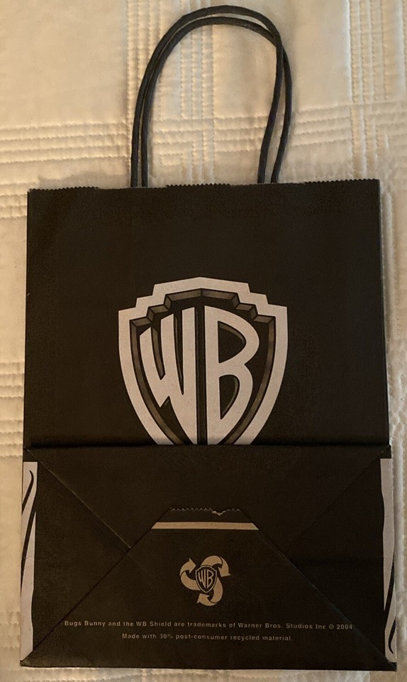 Warner Bros. Studio Paper Shopping Tote Gift Bag with Handles 8” x 10 ...