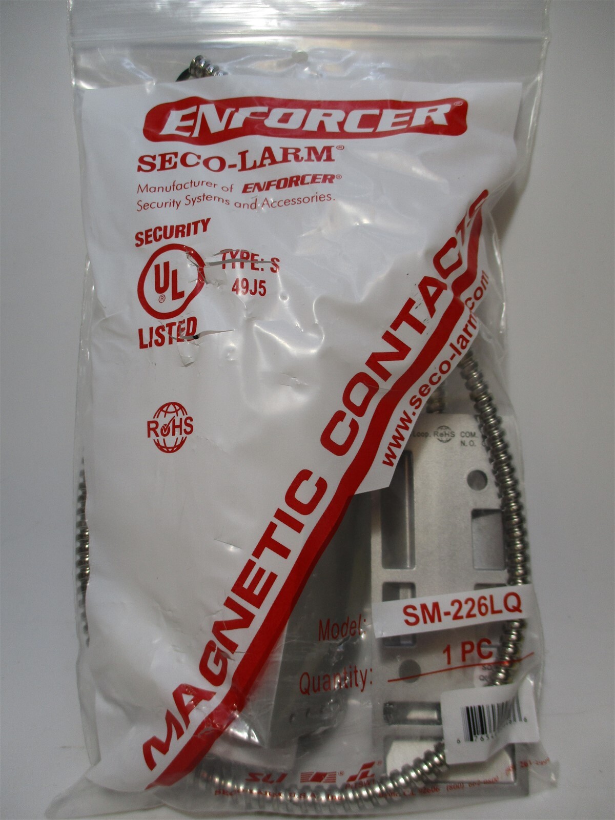 Seco-Larm (SM-226LQ) Overhead Mount Magnetic Contact Door Security ...