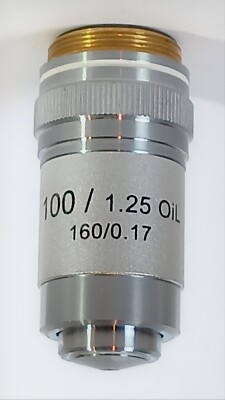 Microscope Brightfield Oil Immersion Objective 100X magnification 100/1 ...