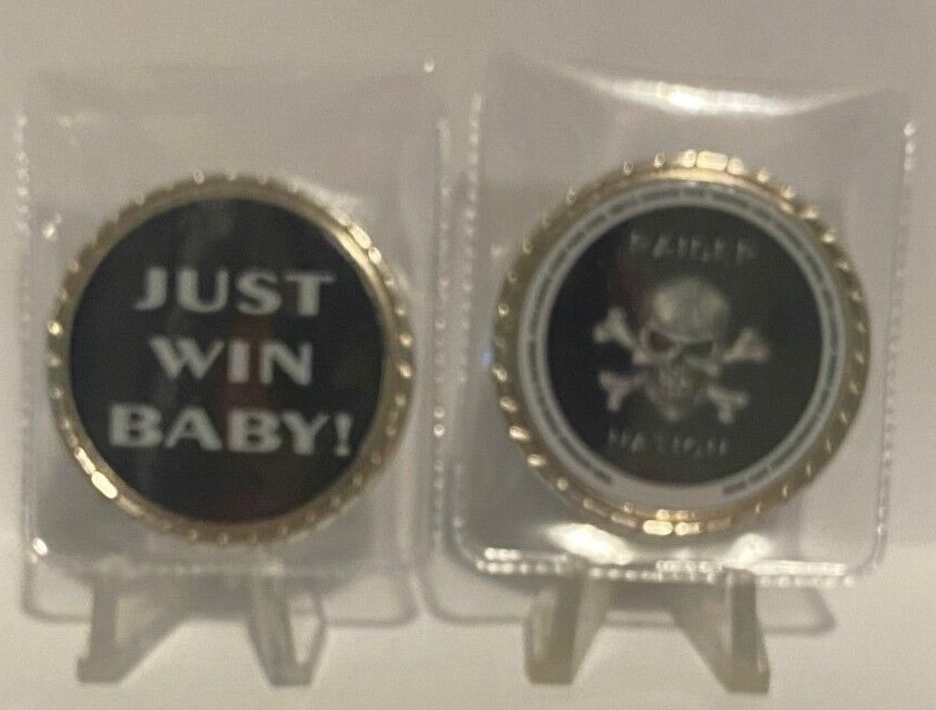 Lot of 10 Raider Nation Just Win Baby The Autum Wind Silver colored ...