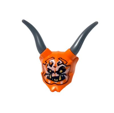 Custom Lego Ninjago Oni Mask of Deception Minifigure; Sons Of Garmadon ...