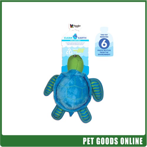 Spunky Pup Clean Earth Collection Turtle Dog Toy Large | eBay