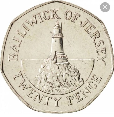 1996 - Bailiwick Of Jersey - Lighthouse Design 20p - Twenty Pence Coin ...