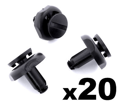 20x 7mm Radiator Cover Clips for Toyota Avensis- Engine Cover Trim ...