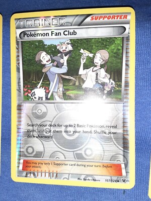 Pokemon Fan Club - Fates Collide - 107/124 Rev Holo -FOIL - Trainer ...