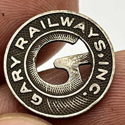 1925 GARY RAILWAYS INC INDIANA Train Trolley Bus Coach Transit Token ...
