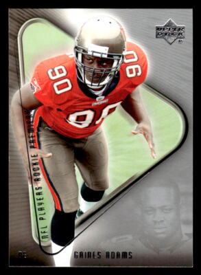 2007 Upper Deck Rookie Premiere Box Set Gaines Adams #1 Tampa Bay ...