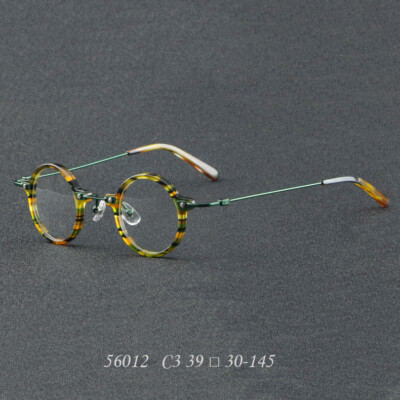 Vintage Small Round Eyeglass Frames Lightweight Transparent Glasses ...