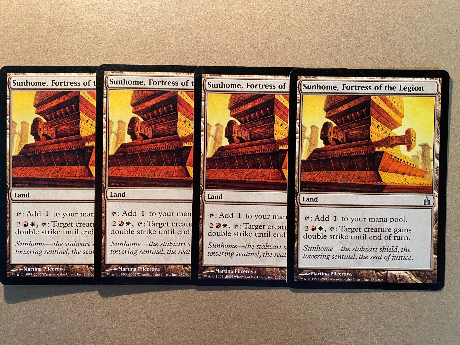 MTG 4x Sunhome, Fortress of the Legion Ravnica: City of Magic Gathering ...