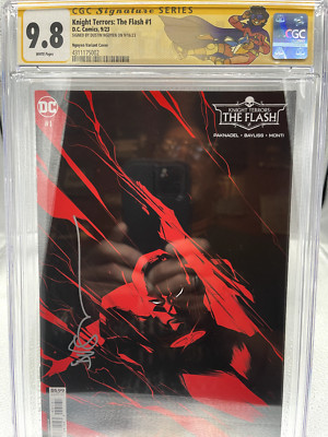 Knight Terrors The Flash #1 Midnight Variant signed by DUSTIN NGUYEN | eBay