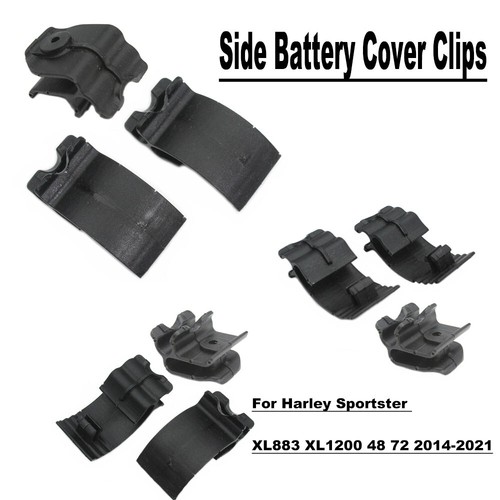 Plastic Side Battery Cover Clips For Harley Sportster XL883 XL1200 48 ...