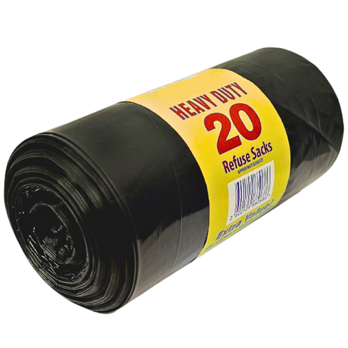 Black Bin Bags Refuse Liners 75L Large Strong Waste Dispose 3/5/10/20 ...