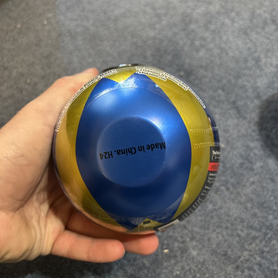 Pokemon TCG PokeBall Tin - Quick Ball H24 - Sealed New 3 Booster Packs ...