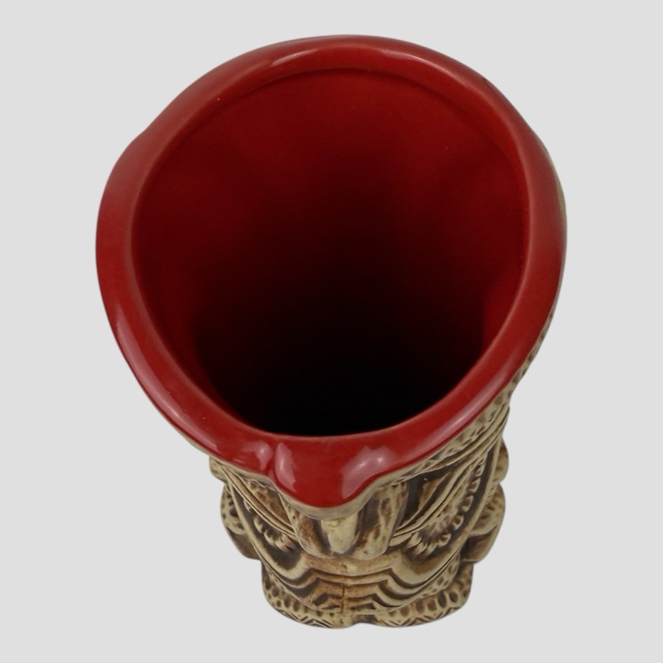 Vtg Tiki Soul Tiki Mug Ku Ku Kachoo David Squid Cohen 6" Red Interior ...
