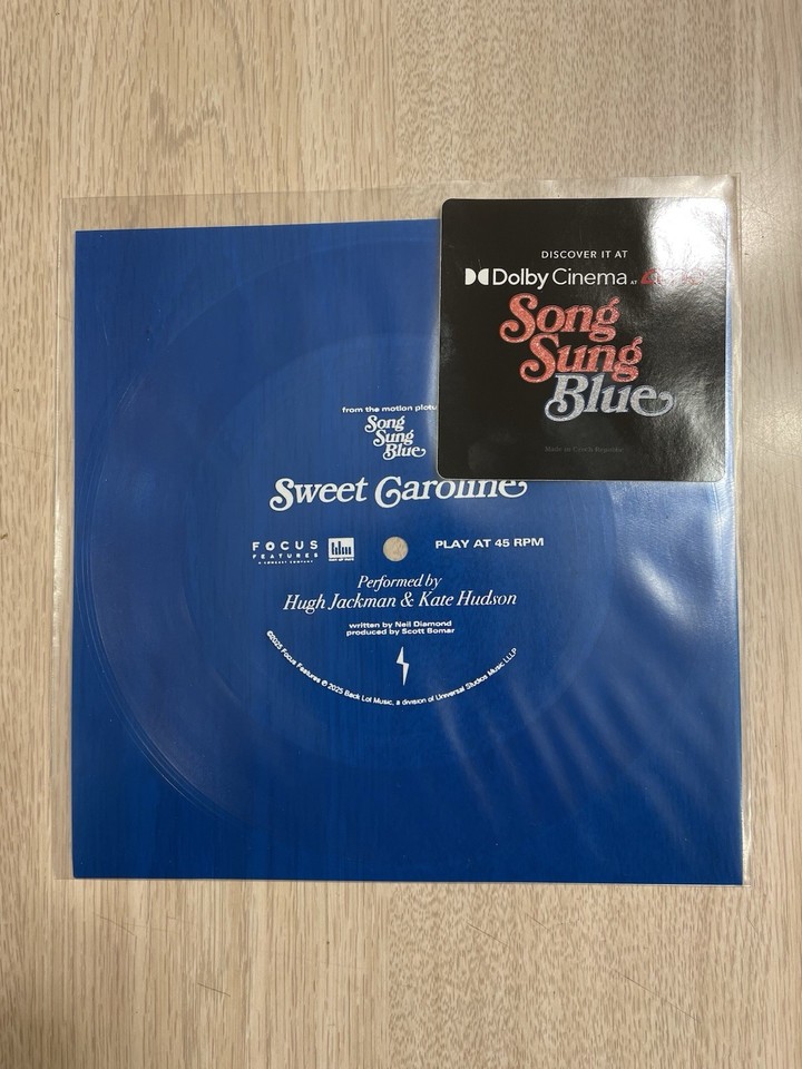 AMC DOLBY SONG SUNG BLUE RECORD SWEET CAROLINE ORIGINAL 2025 VINYL 45 ...