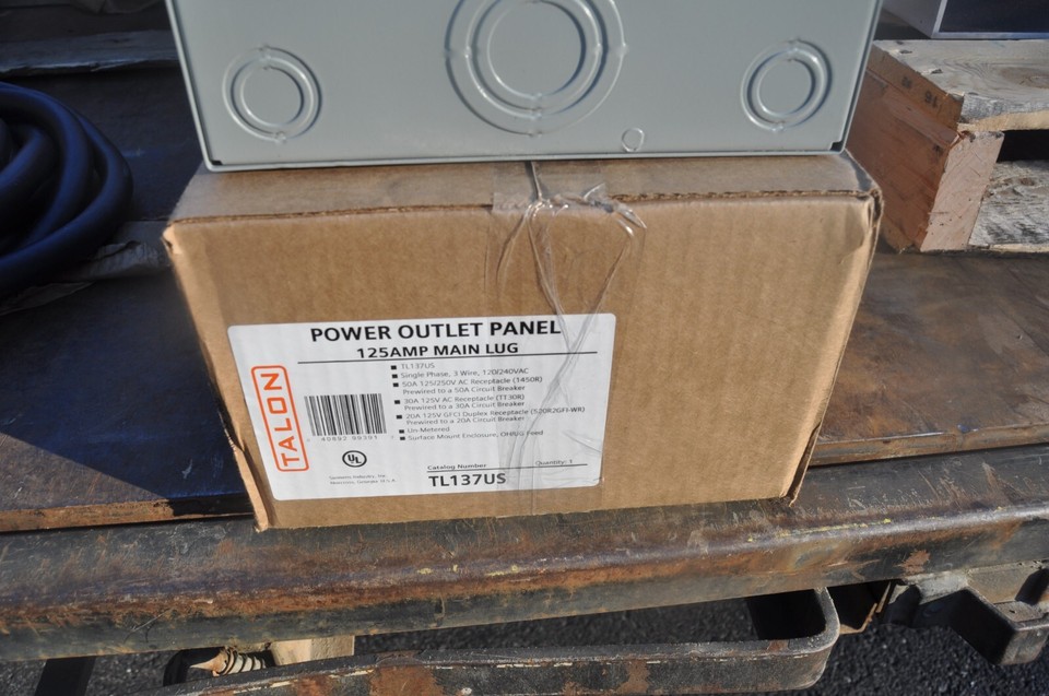 Siemens TL137US Talon Temporary Power Outlet Panel 20,30,50 amp OUTDOOR ...