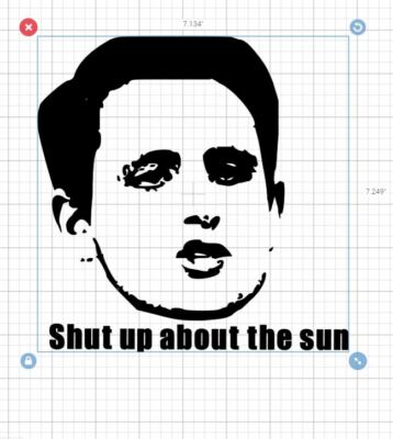 The Office Gabe Shut up about the sun Vinyl sticker 5" x 5" | eBay