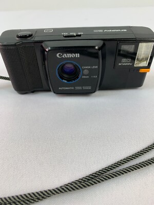 Canon Scrappy Rare Vintage Black 20 35mm 1:4.5 Film Camera With Strap ...