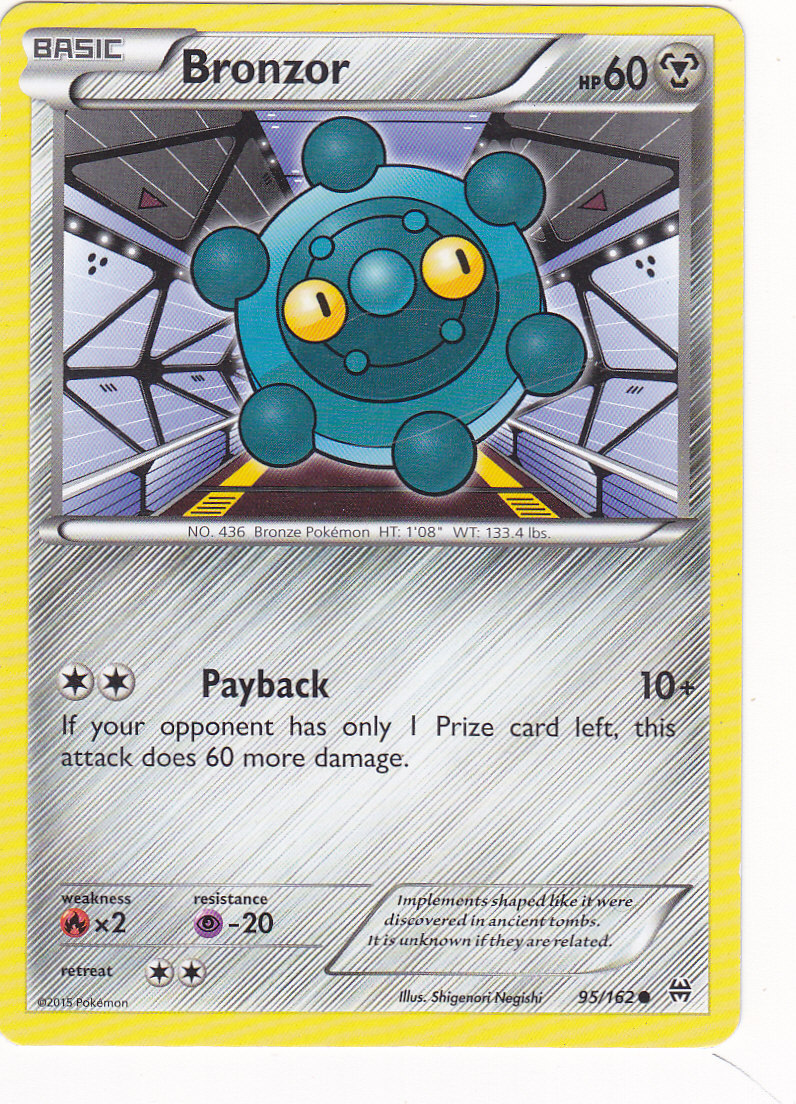 POKEMON BRONZOR CARD FREE SHIPPING | eBay