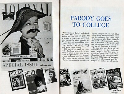 HARVARD & COLLEGE LAMPOON HUMOR MAGAZINES 1953 PICTORIAL COLUMBIA YALE ...