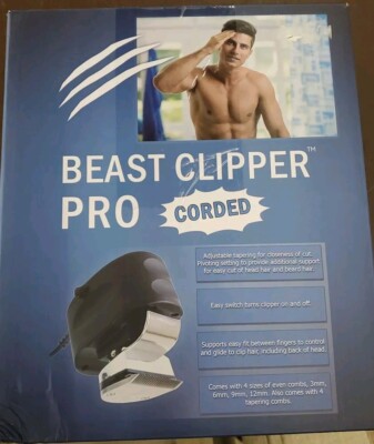 Beast Clipper Pro Skull Shaver Mens Electric Hair Clipper S100CL ...