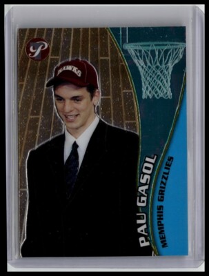 PAU GASOL 2001-02 Topps Pristine ROOKIE CARD RC Grizzlies #75 | eBay