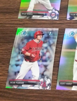 JACOB PEARSON 2017 BOWMAN DRAFT CARD BDC-105 ANGELS (FIRST ROOKIE ...