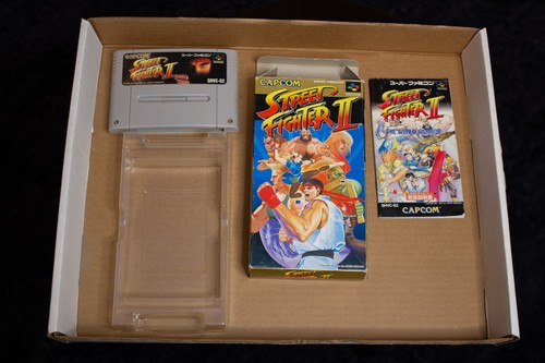 Street Fighter II BOXED Japan -- Capcom -- SHVC-S2 (Super Famicom ...