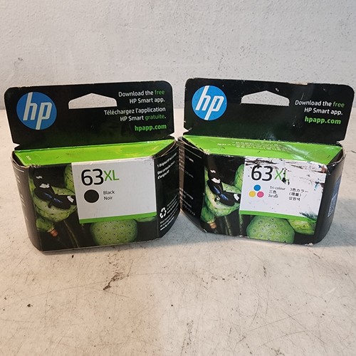 HP 63xl Black Hi Yield With 63xl Hi Yield Color Genuine OEM Seald Bx ...