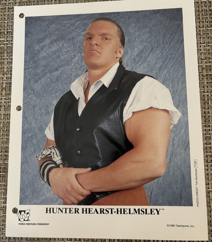 WWF 1996 Original Hunter Hearst Helmsley Promo Photo P-320 | eBay