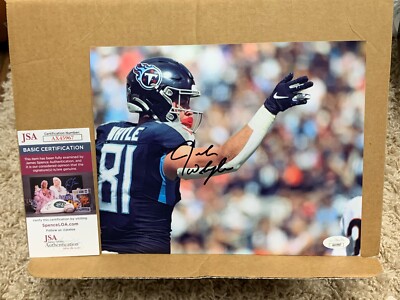 Josh Whyle Signed Tennessee Titans Football 8x10 Photo Jsa Coa ...