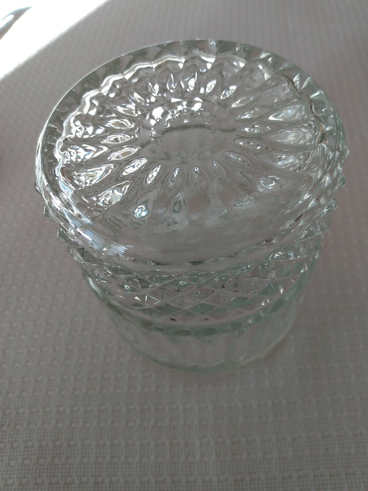 GORGEOUS VINTAGE BRAMA ENGLAND SILVER TONE LIDDED CRYSTAL CANISTER | eBay