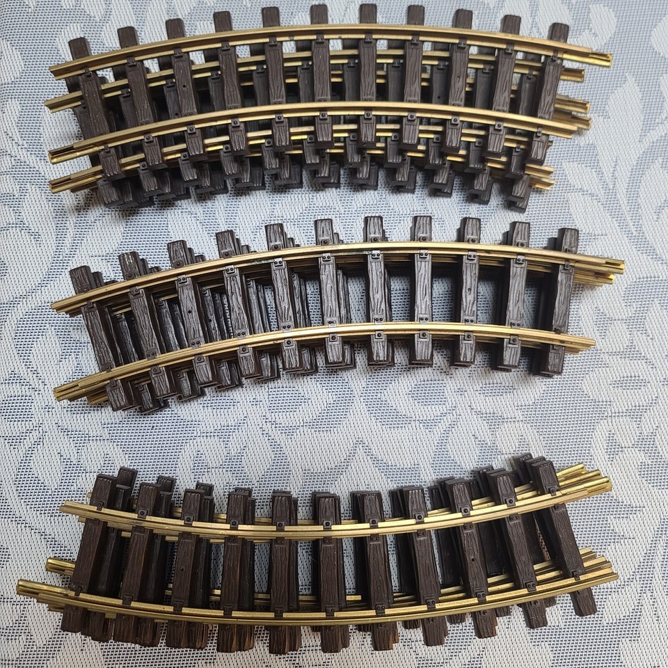 12 Count LGB G-Scale Curved Tracks; No. 1100; R 600mm; Made In West ...