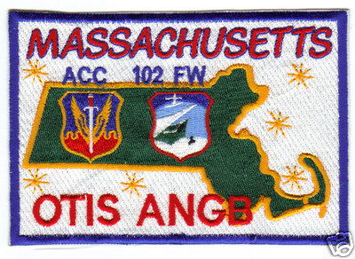 USAF BASE PATCH, OTIS ANGB MASSACHUSETTS, ACC, 102ND FW Y | eBay