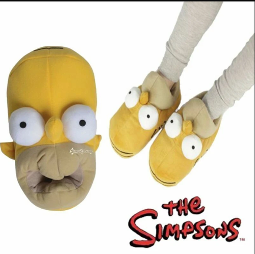 New Men's Homer Novelty Slippers Cartoon Head Shape Simpson 3D Size 7 ...