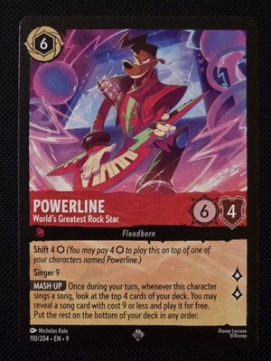 Powerline - World's Greatest Rock Star 110/204 Fabled Regular | eBay