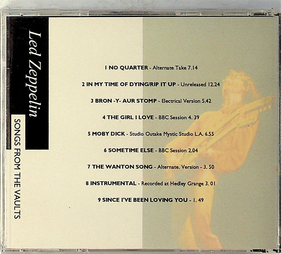 Led Zeppelin -Songs From The Vaults CD -1992 -RARE (Live) | eBay UK