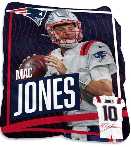 New England Patriots NFL 50'' x 60'' Game Day Player Blanket, Mac Jones ...
