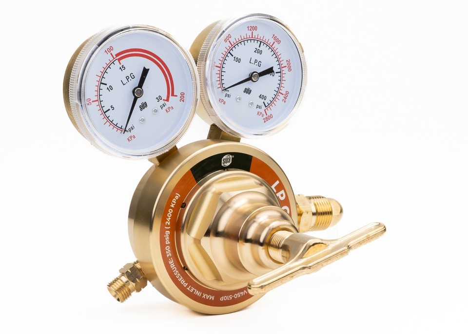 SÜA® Heavy-Duty Regulators Gas Gauges -V450 Series - Oxygen, Acetylene ...