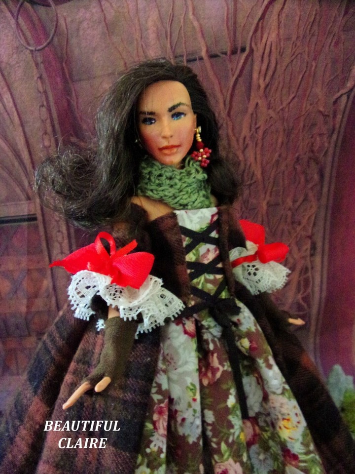 OOAK Outlander Claire Doll Inspired Scottish Witch Gothic Repaint Art ...