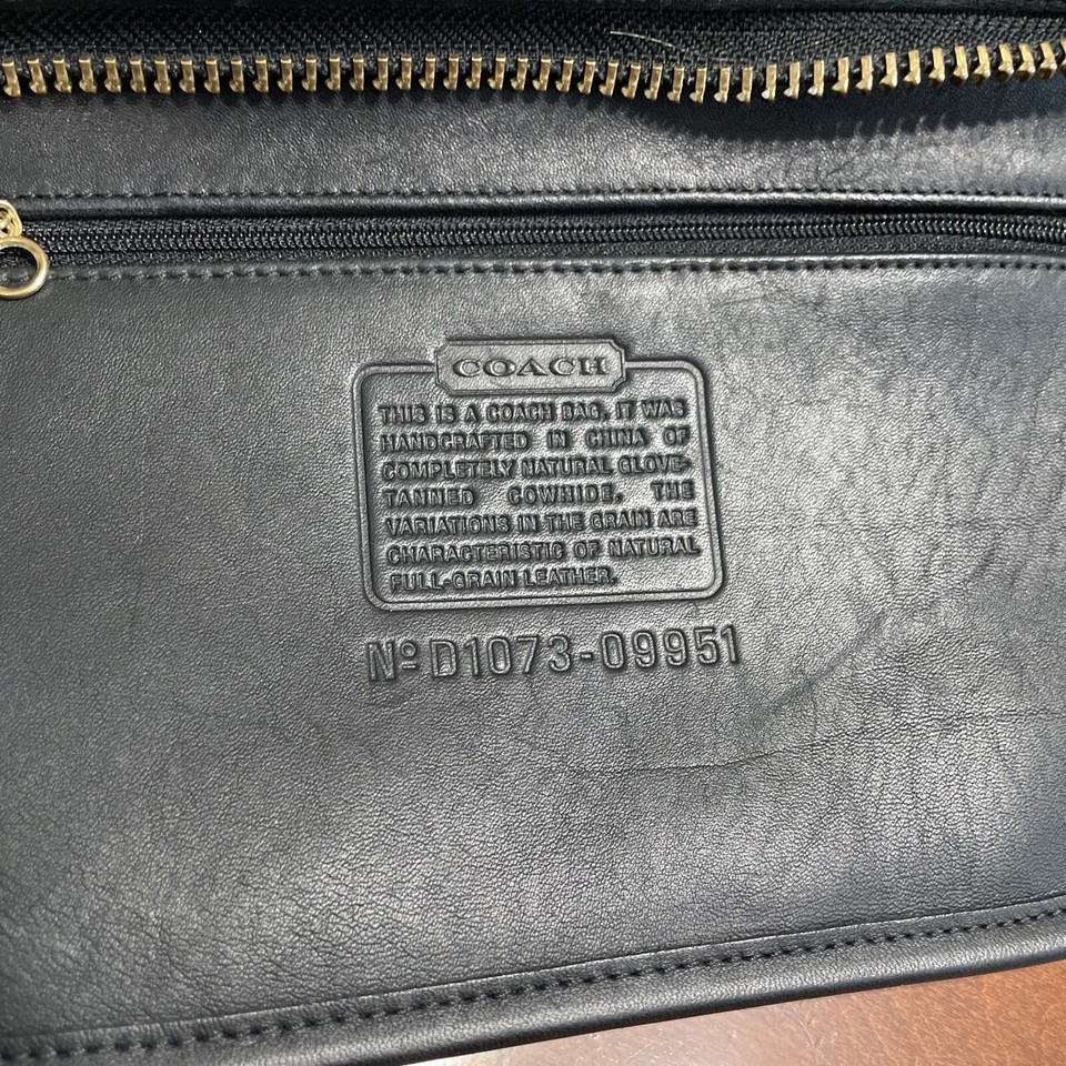 Vintage Coach 9951 Patricia Legacy Flap Black Leather Crossbody Saddle ...