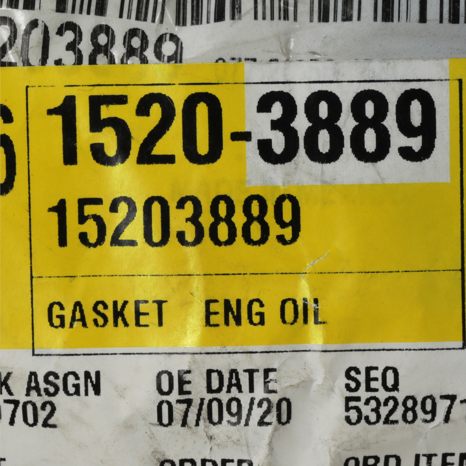 NEW GENUINE 1999-2020 Cadillac Chevrolet GMC Engine Oil Cooler Gasket ...
