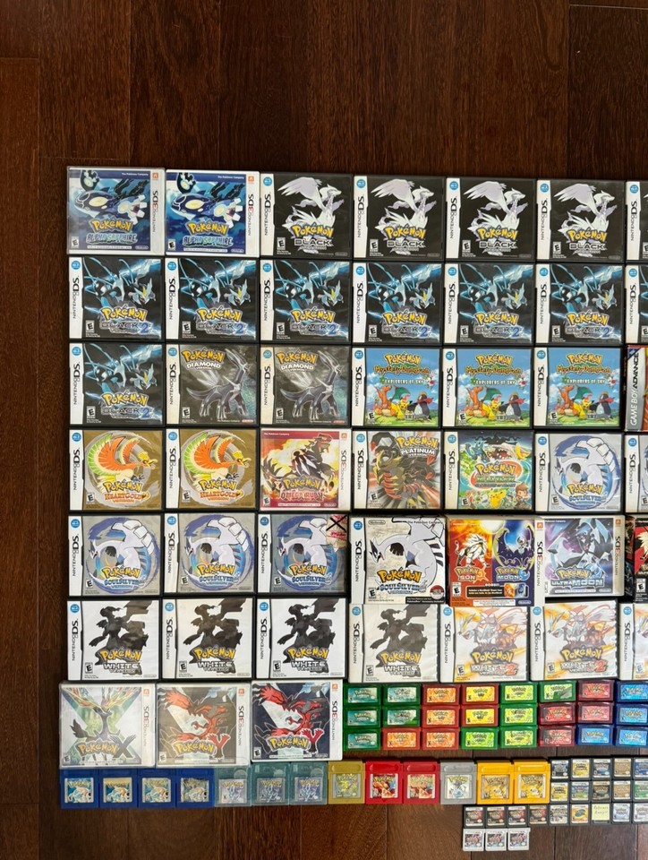 Authentic Pokemon Video Game Collection for GBA Nintendo DS/3DS *Pick ...